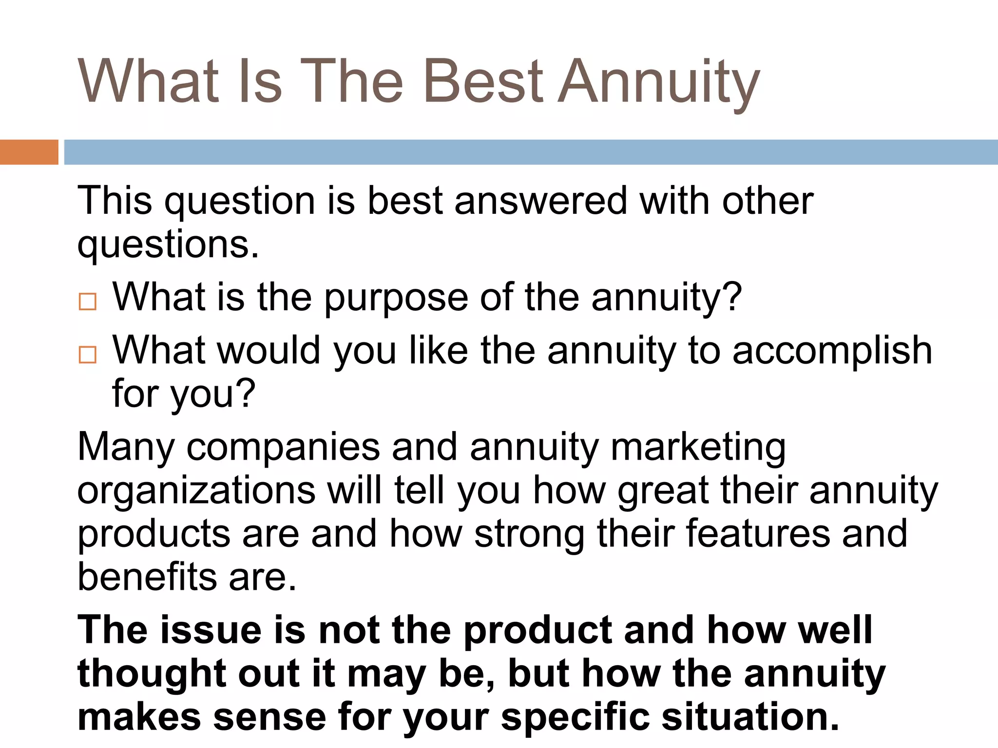Annuities explained | PPT