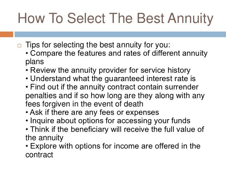 Annuities explained