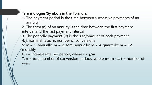 ANNUITIES- General Mathematics Grade 11.pptx | Stocks and Bonds ...