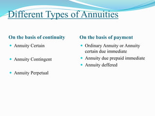 Annuities PPT | PPT