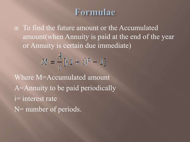 Annuities ppt | PPTX