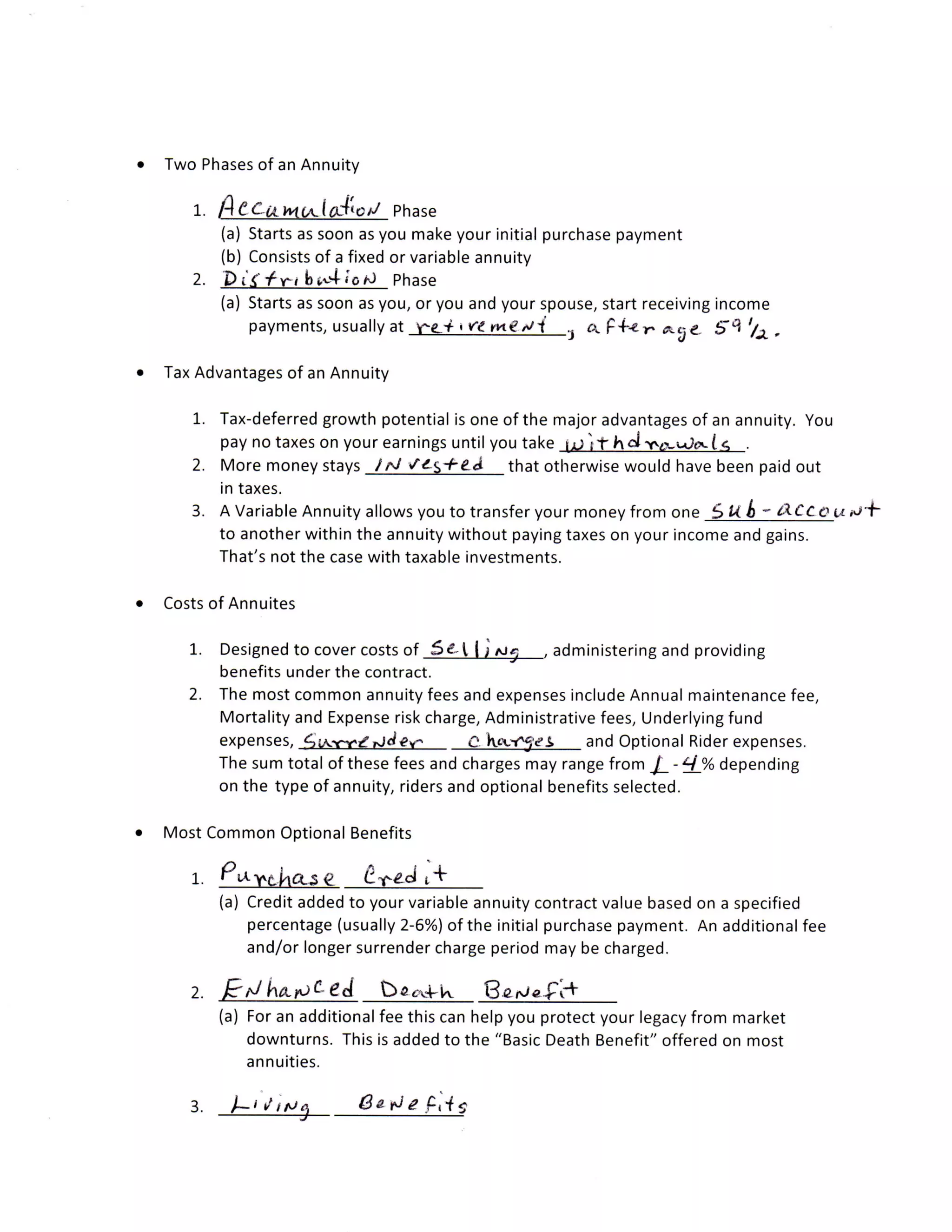 Annuities Worksheet | PDF