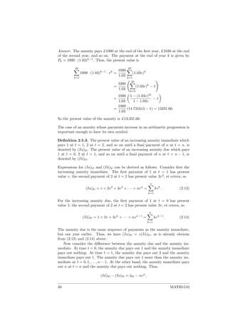 Annuity and perpetuity | PDF