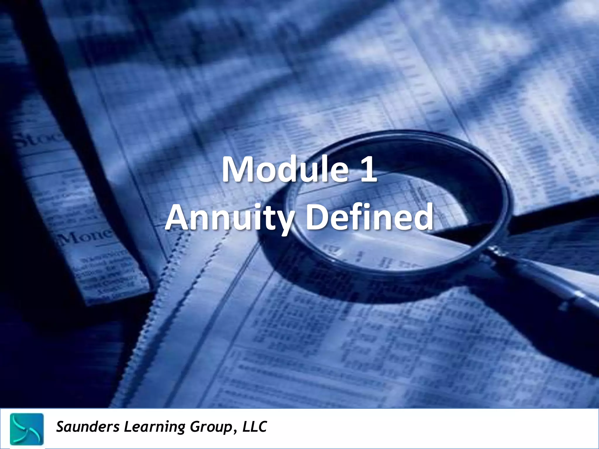 Annuity Basics