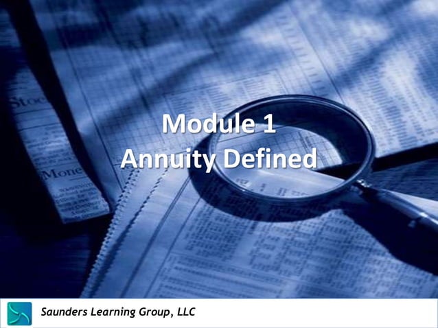 Annuity Basics | PPTX