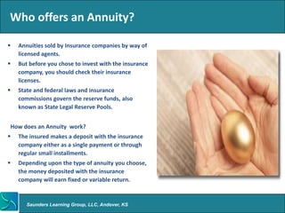 Annuity Basics | PPTX