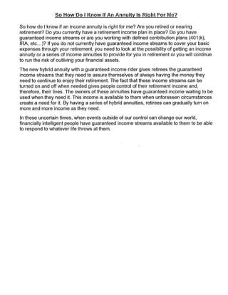 Philliproyfinancial - Annuity White Pages | PDF