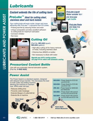 CS Unitec Annular Cutters Catalog | PDF