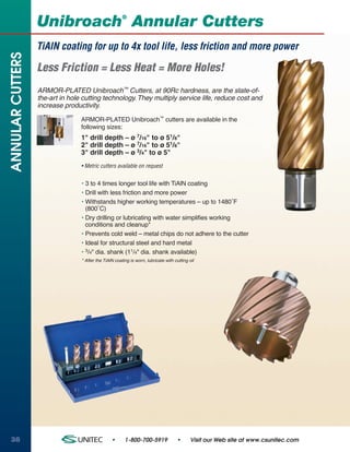 CS Unitec Annular Cutters Catalog | PDF