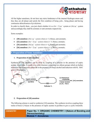 annulene.pdf organic chemistry master of science | PDF