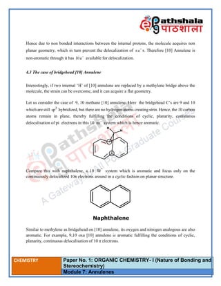 annulene.pdf organic chemistry master of science | PDF
