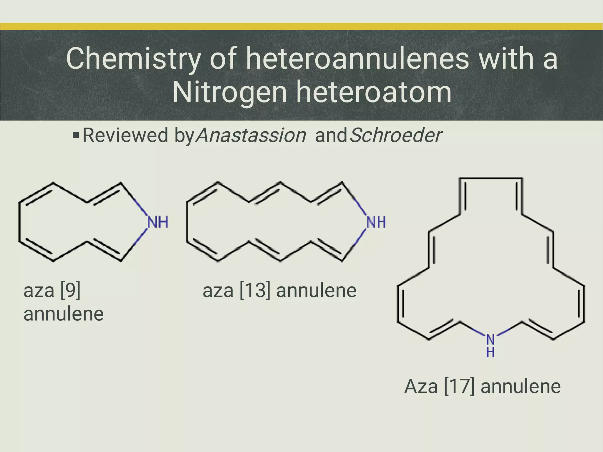 Annulenes and Heteroannulenes - Premie Fernandes | PDF