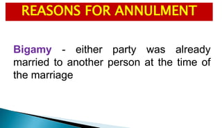 Difference between Annulment and Divorce | PPTX