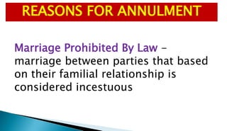 Difference between Annulment and Divorce | PPTX