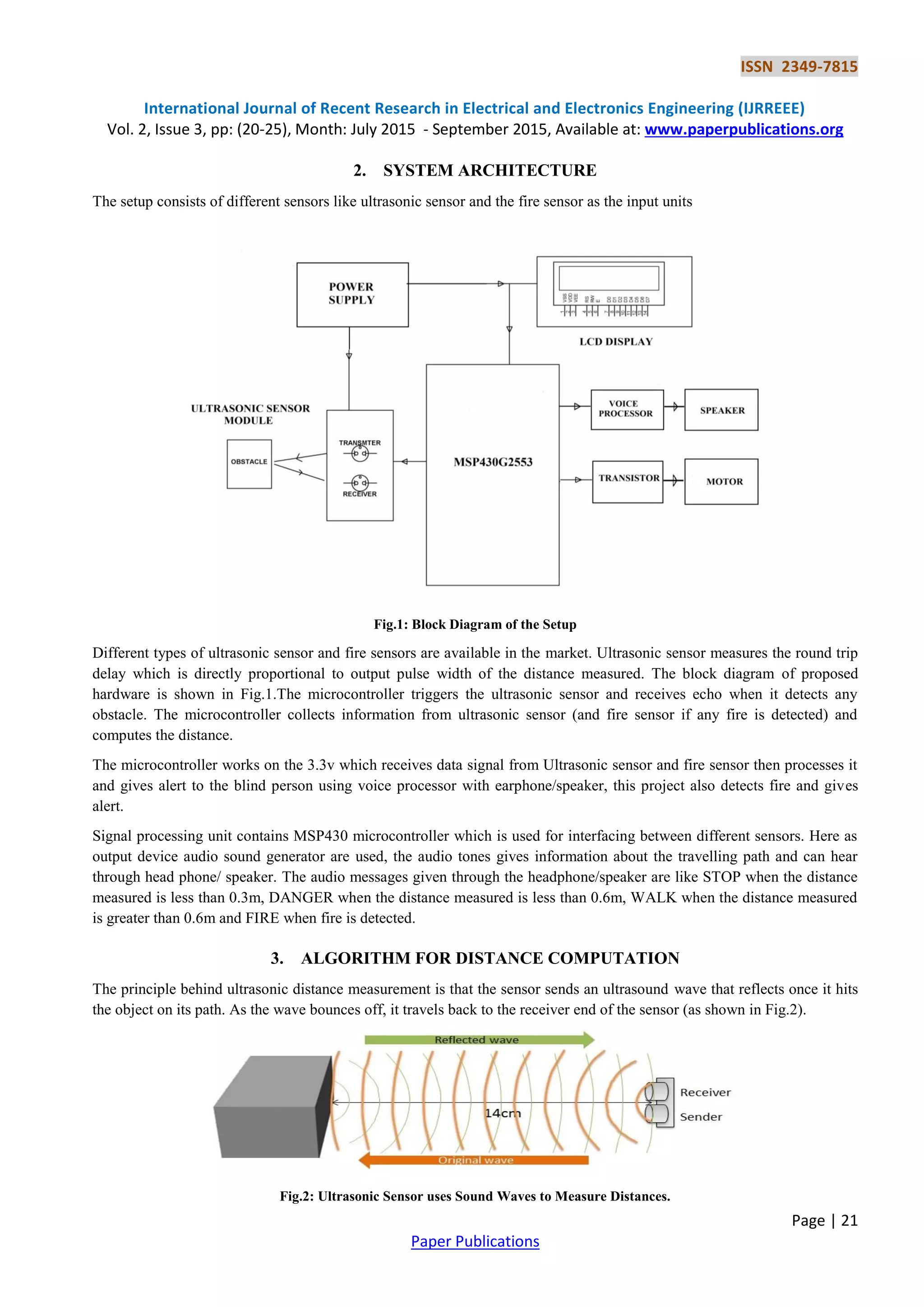 Annunciator for Blind Person Using Ultrasonic Sensor | PDF | Digital Audio | Computer Software ...
