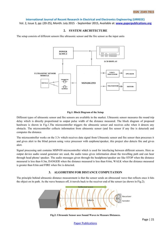 Annunciator for Blind Person Using Ultrasonic Sensor | PDF