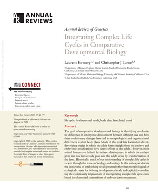 Chapter 2 of integrating complex life cycle in comparative study for ...