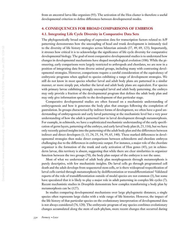 Integrating complex life cycles in developmental biology | PDF