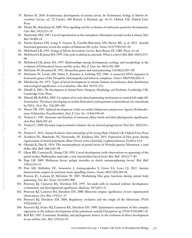 Integrating complex life cycles in developmental biology | PDF