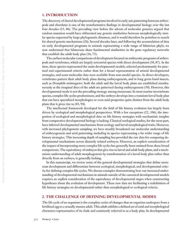 Integrating complex life cycles in developmental biology | PDF