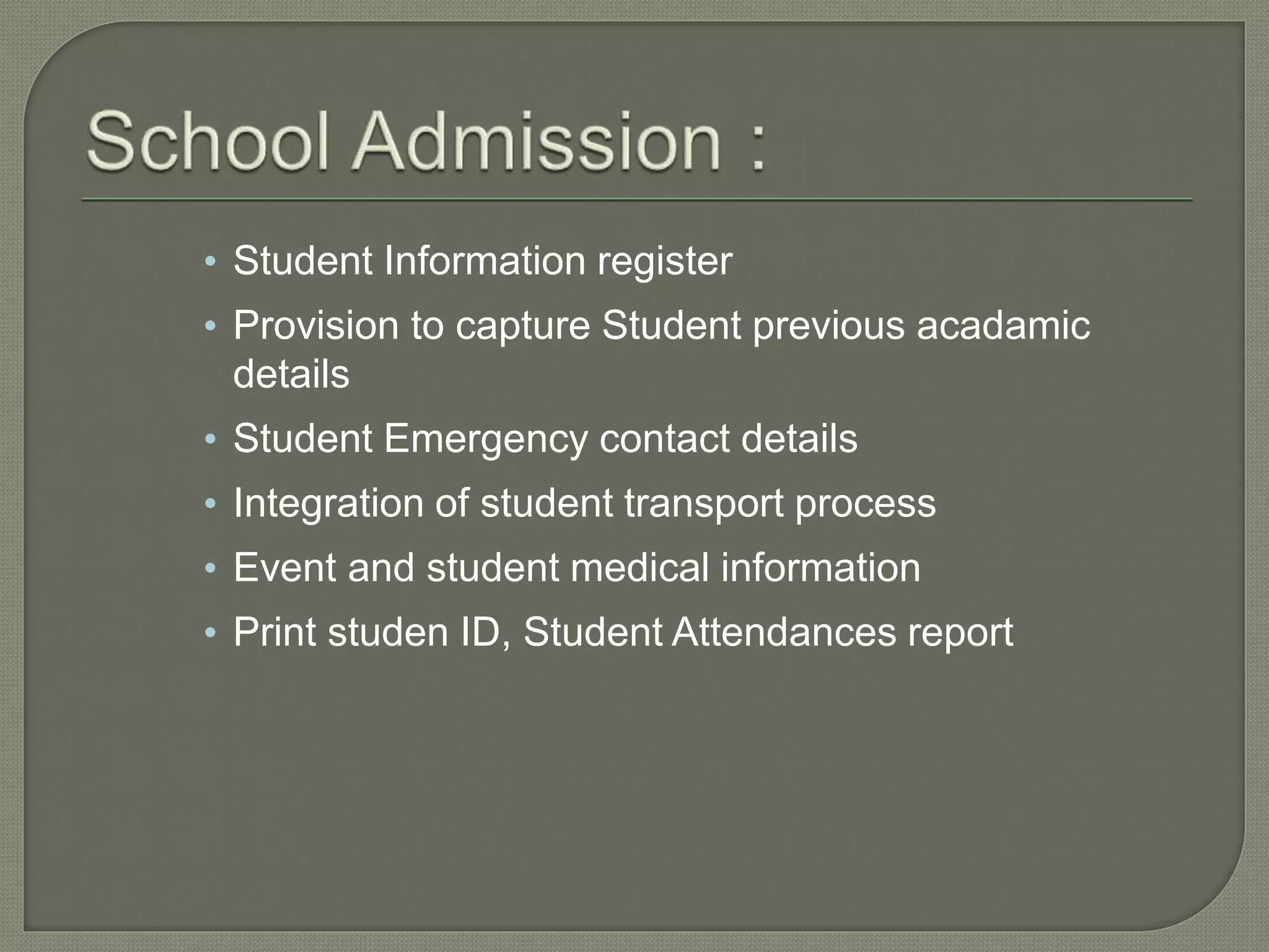 Student management system | PPT