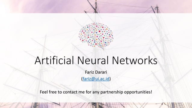 Artificial Neural Networks: Pointers | PPT