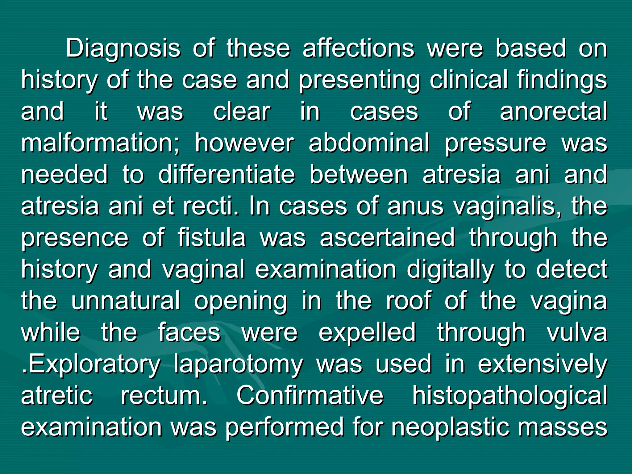 Ano rectal affections | PPT