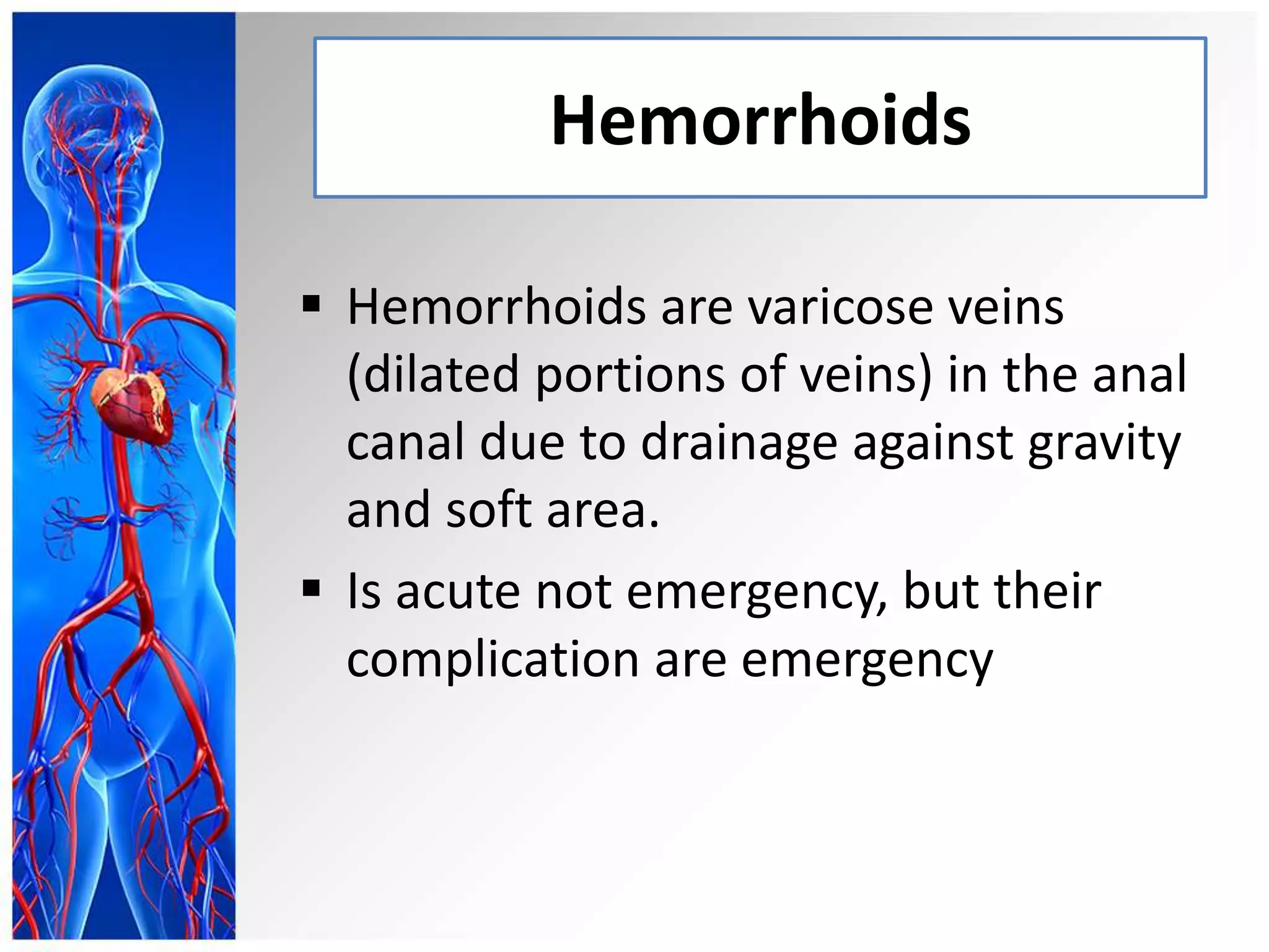 Ano rectal conditions | PPTX