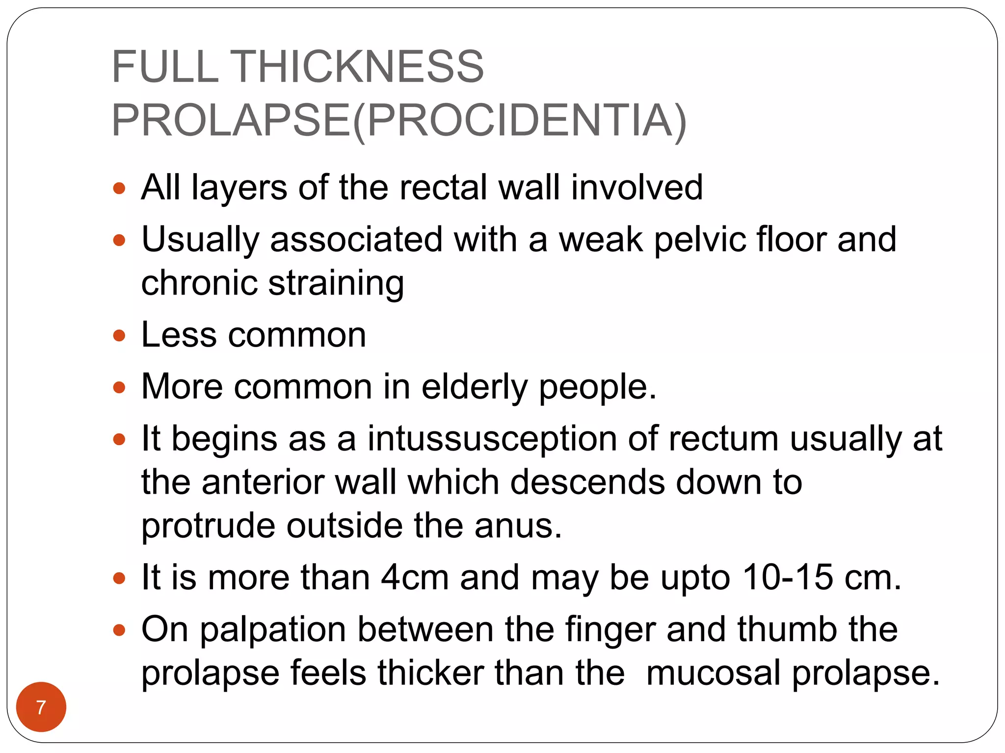 Rectal diseases | PPTX
