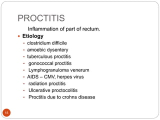 Rectal diseases | PPTX