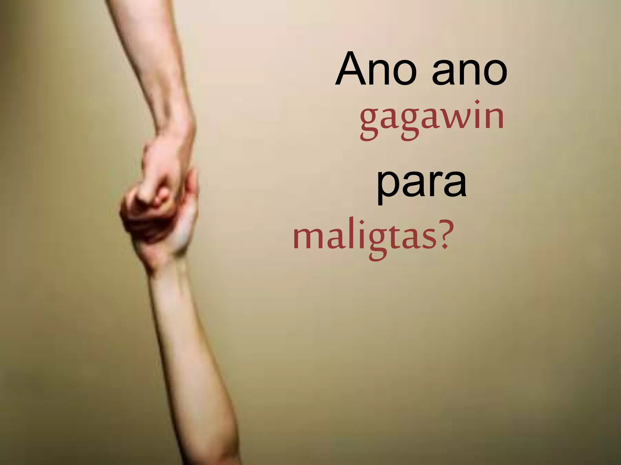 Ano ang gagawin para maligtas | PPTX