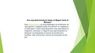 SALIENT FEATURES OF MAGNA FOR WOMEN OR RA 9710tx | PPTX