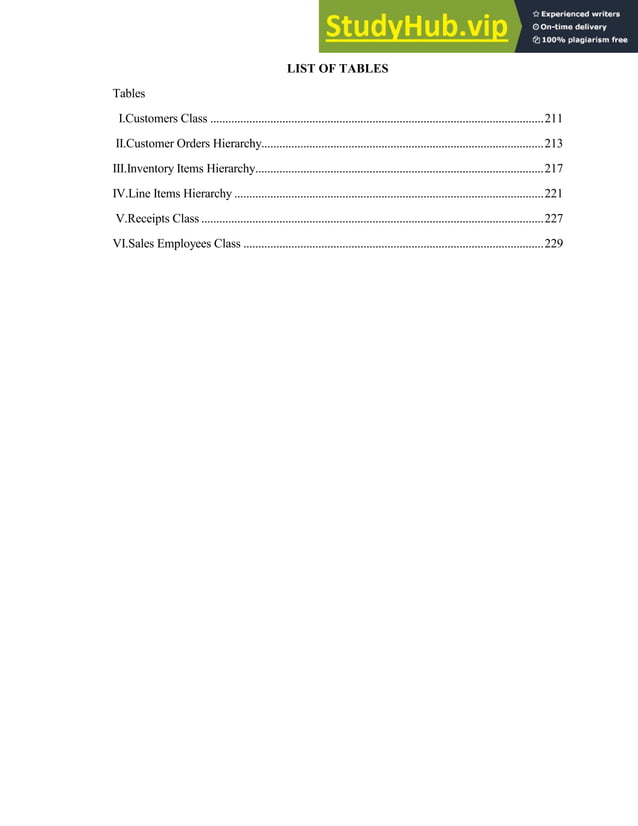An Object Oriented Database Model Approach For The Logical Design Of A Customer Order Entry