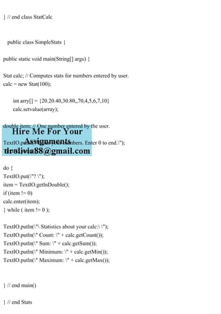 An object of class StatCalc can be used to compute several simp.pdf