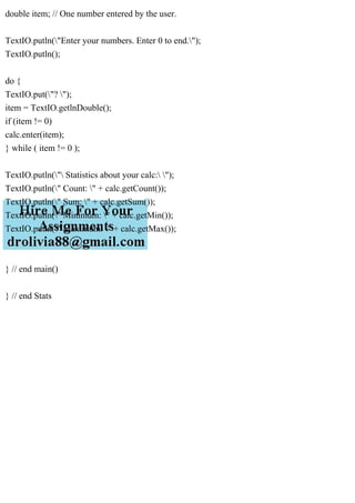 An object of class StatCalc can be used to compute several simp.pdf