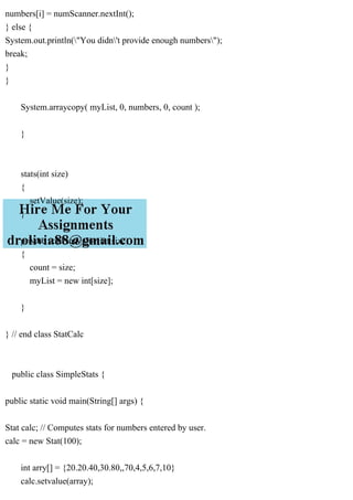An object of class StatCalc can be used to compute several simp.pdf