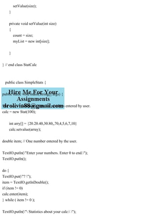 An object of class StatCalc can be used to compute several simp.pdf