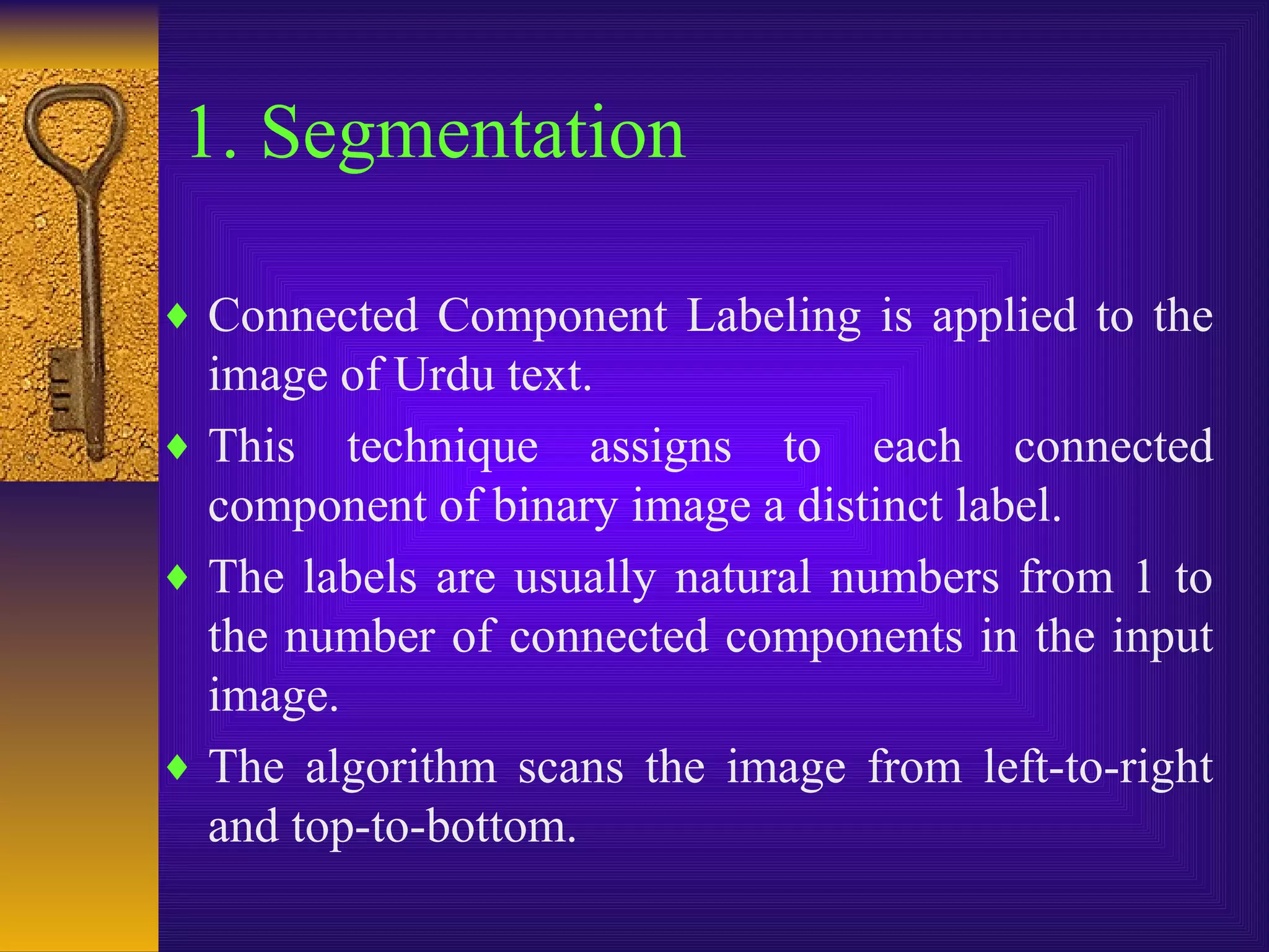 An OCR System for recognition of Urdu text in Nastaliq Font | PPT
