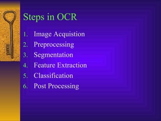 An OCR System for recognition of Urdu text in Nastaliq Font | PPT