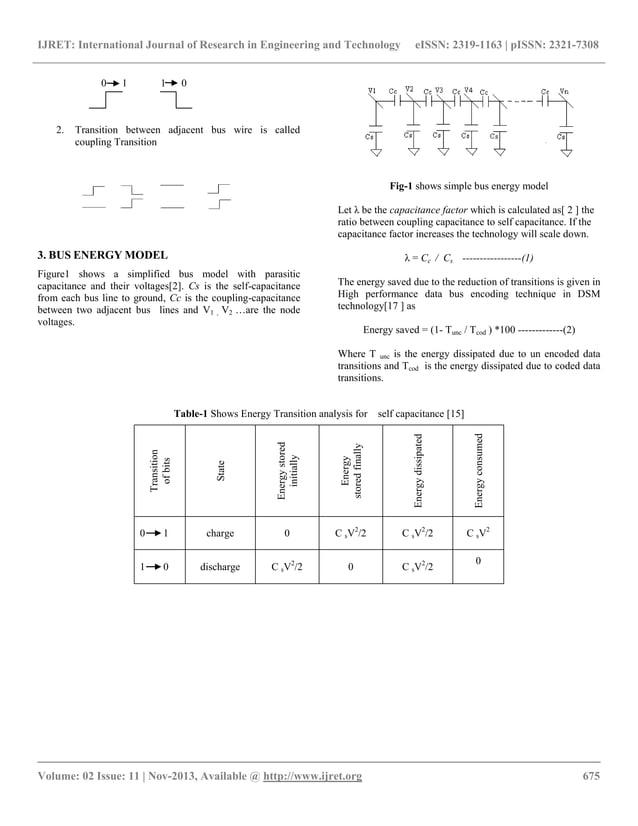 An octo coding technique to reduce energy transition in low power vlsi circuits | PDF