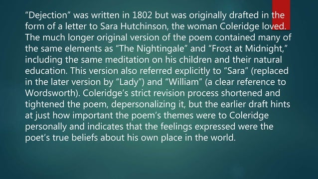 An ode dejection | PPTX