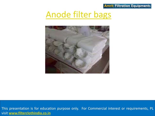 Anode filter bags | PPT