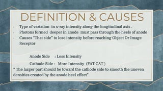 ANODE HEEL EFFECT IN BACHELOR OF MEDICAL IMAGING | PPTX