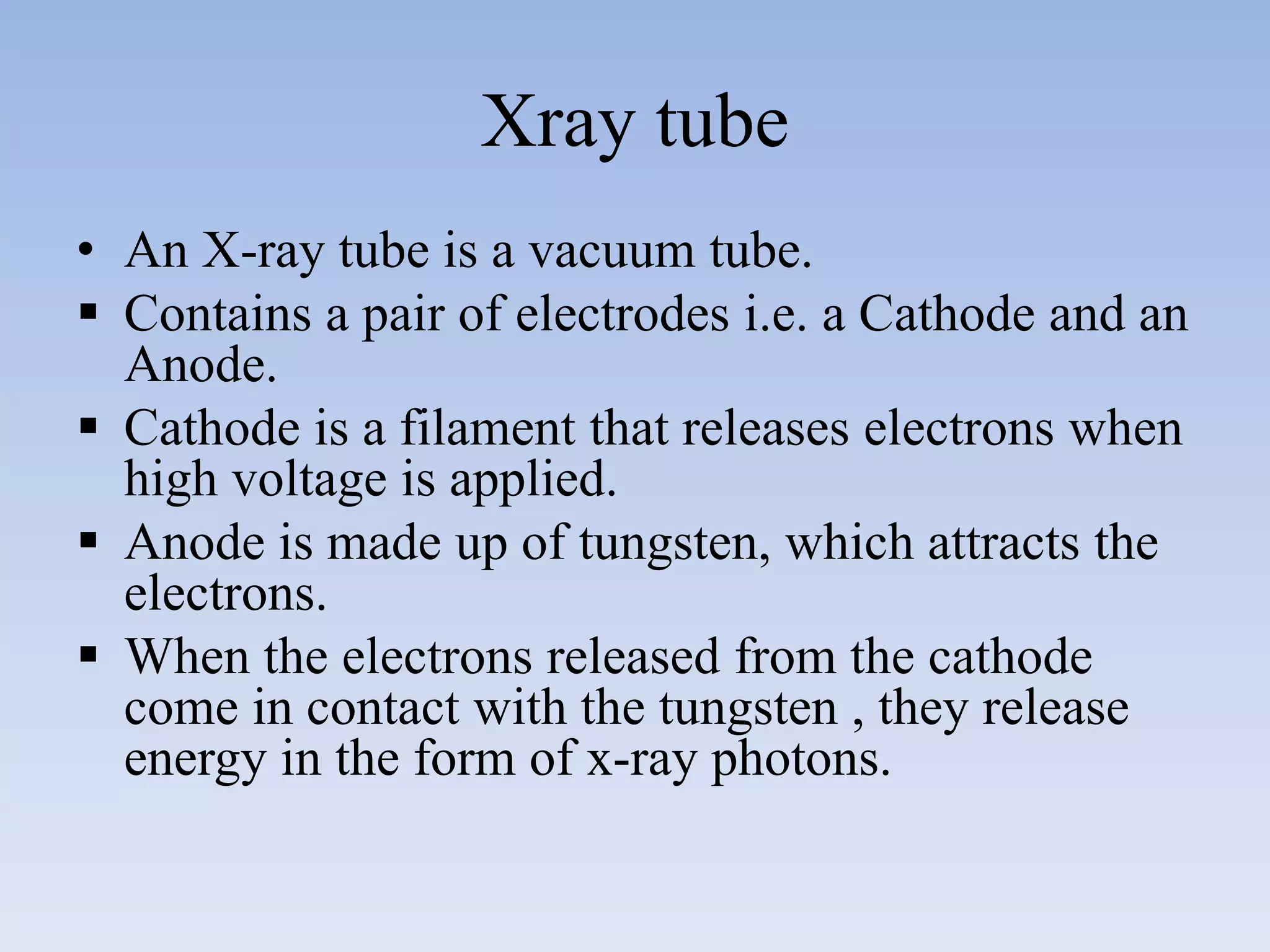 Anode heel effect, line focus principle, | PPTX
