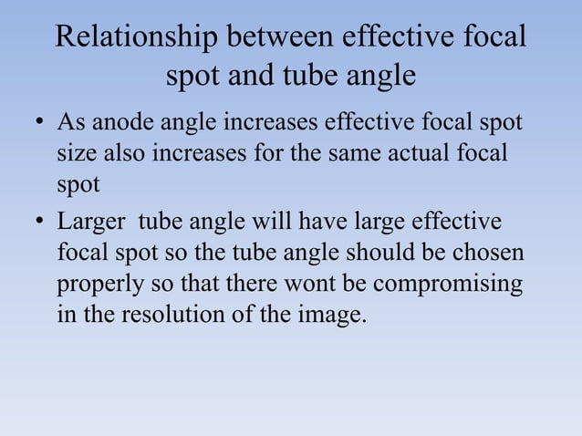 Anode heel effect, line focus principle, | PPTX | Chemistry | Science