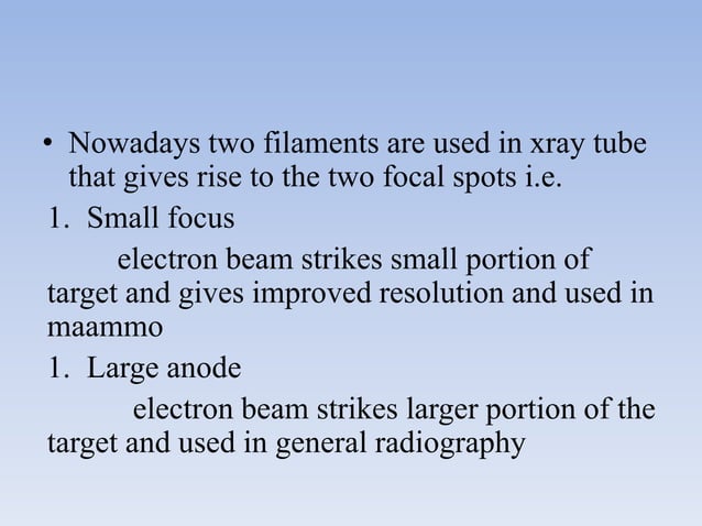 Anode heel effect, line focus principle, | PPTX | Chemistry | Science