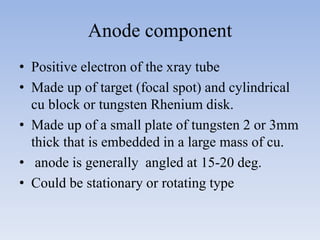 Anode heel effect, line focus principle, | PPTX