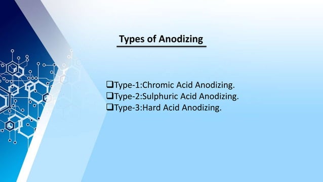ANODIZING PROCESS.pptx | Chemistry | Science