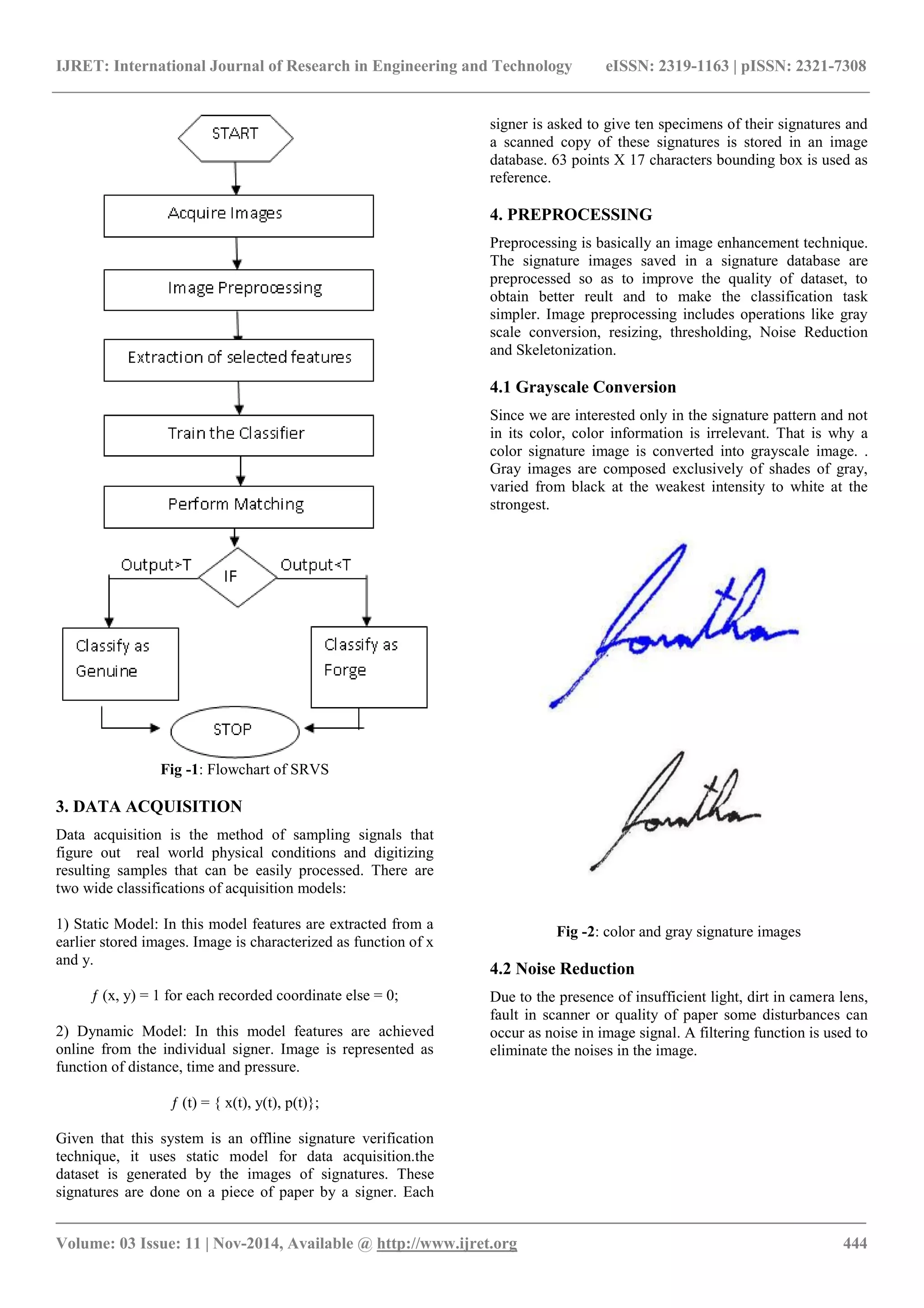 An Offline Signature Recognition And Verification System Based On