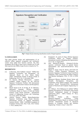 An offline signature recognition and verification system based on ...